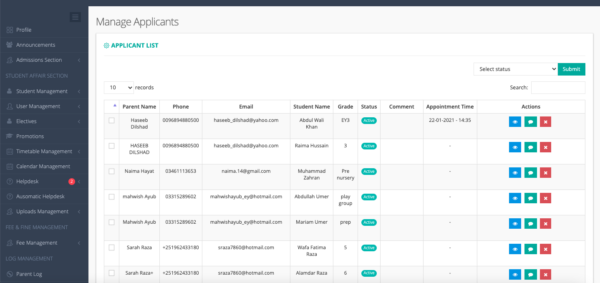 Online School, University Information Management System and Software