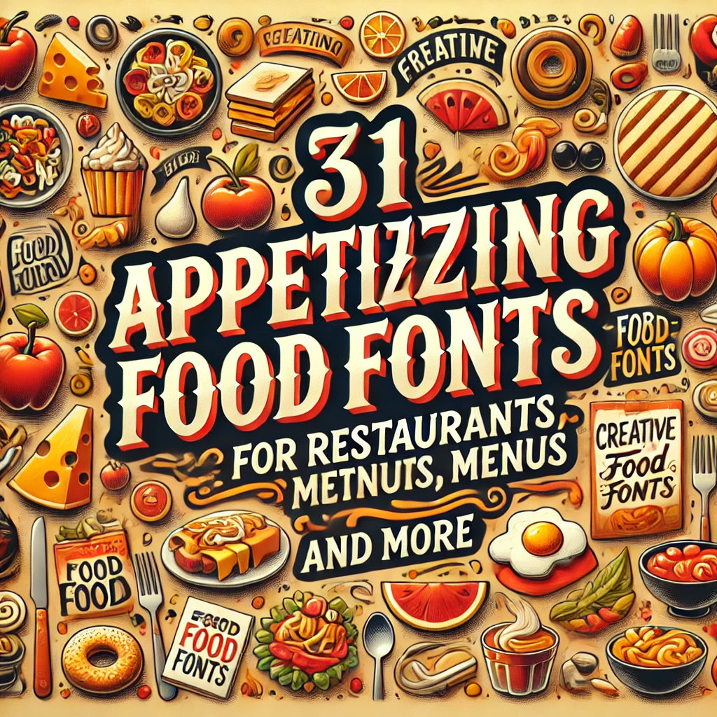 31 Appetizing Food Fonts (For Restaurants, Menus, and More) - Mobit ...